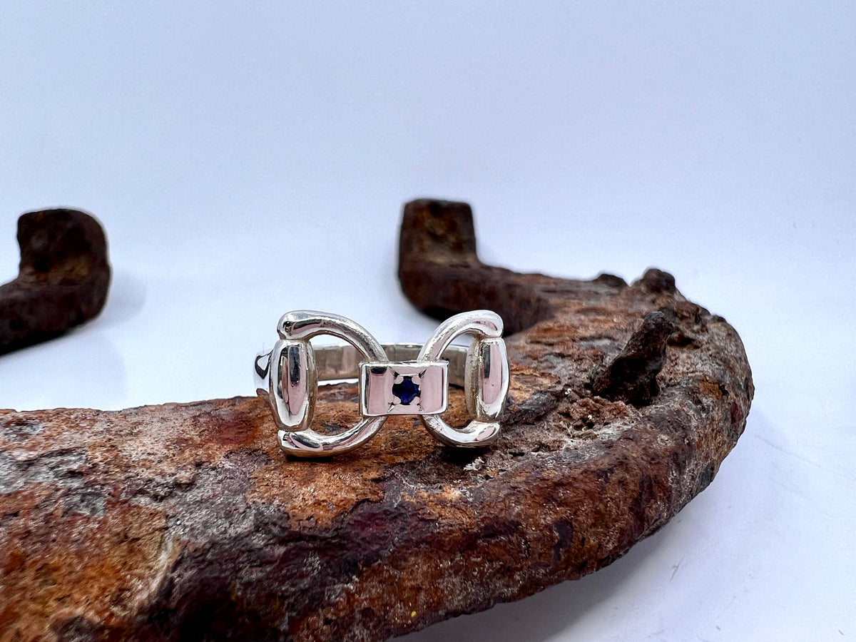 Snaffle Bit Ring | with Gemstones | Chele Clarkin Jewellery