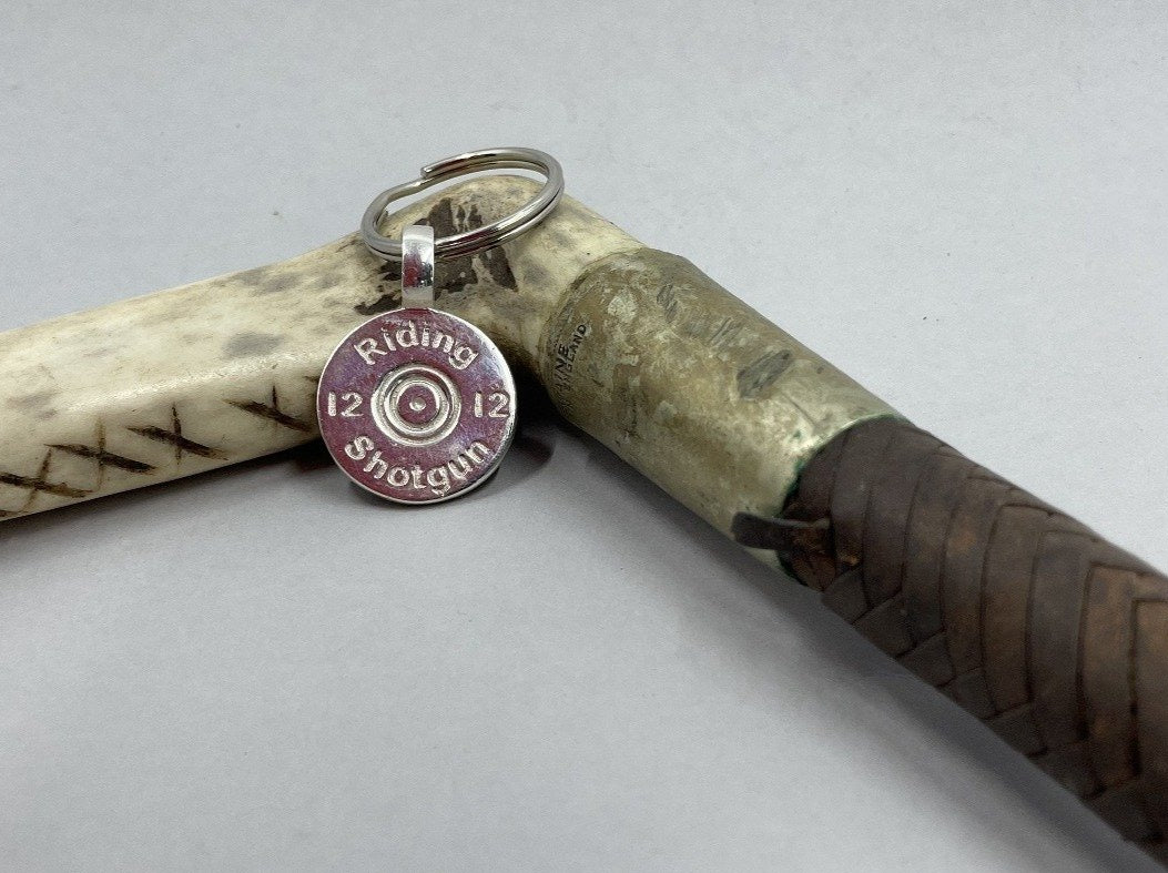 'Riding Shotgun' 12 Gauge Keyring | Chele Clarkin Jewellery